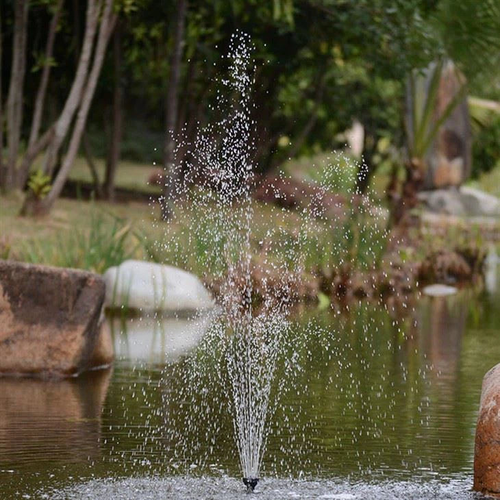 650Lph Solar Panel Pond Pump Battery Backup and Led Light water founta ...